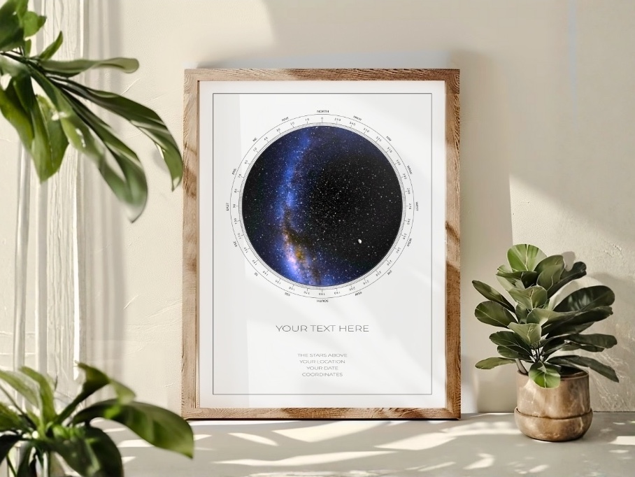 Custom Star Map: Square Design - The Stars Above Co.